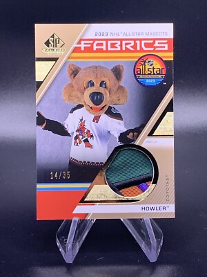 2023-24 Upper Deck SP Game Used Howler NHL All-Star Mascots Fabrics # ...