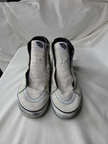 vans shoes old skool 721356 (Vans SK8-Hi embossed sneakers in white ...