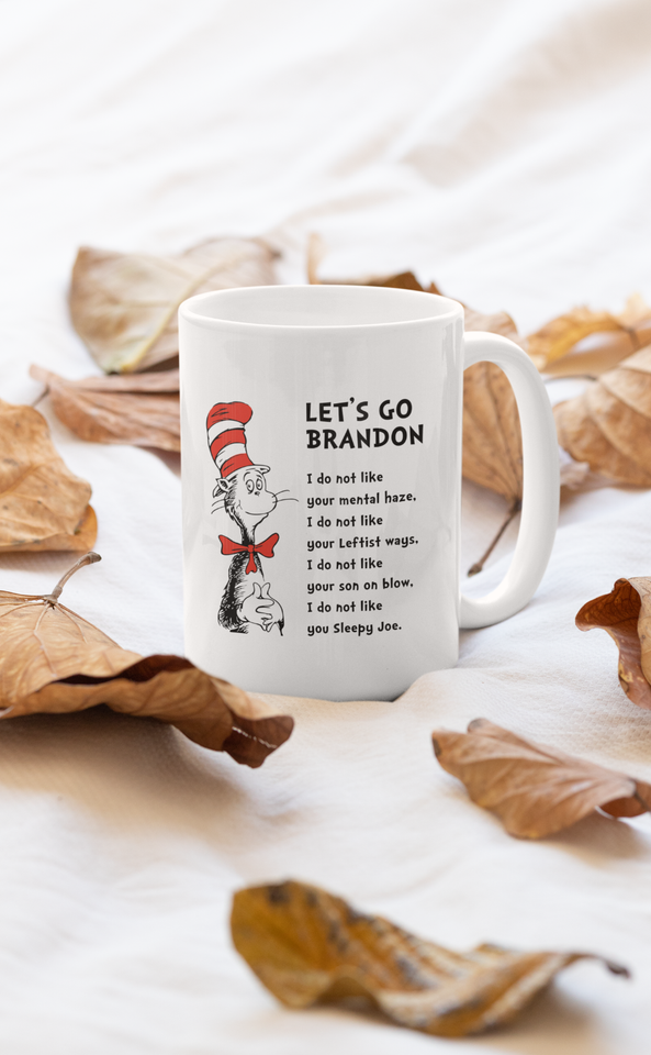 LET'S GO BRANDON NOVELTY CUP CERAMIC COFFEE MUG - FUNNY SARCASTIC MUG ...