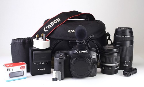 Canon EOS 80D Camera & EF-S 18-55mm II & EF 75-300mm Dual Lens Kit ...