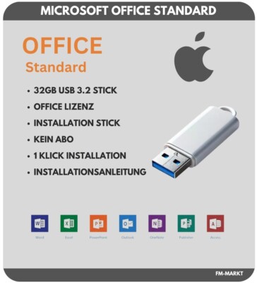 Microsoft Office Standard MAC | Word Exel Outlook | USB Installation Stick | eBay.de