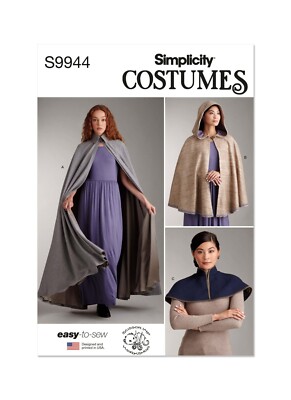 SIMPLICITY Sewing Pattern 9944 Misses Womens Ladies Costume, Cape ...