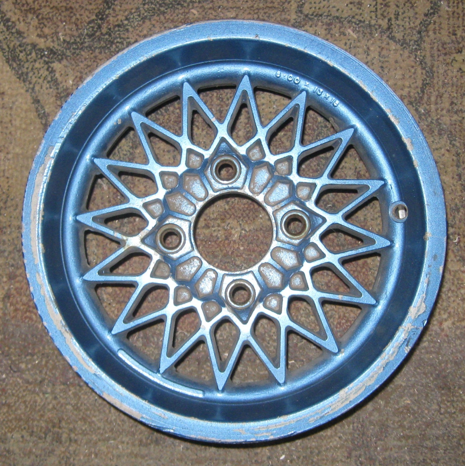 Compomotive CX 300 Diamond Mags Wheel (1) 13x6 Datsun Corvair Triumph 4 ...