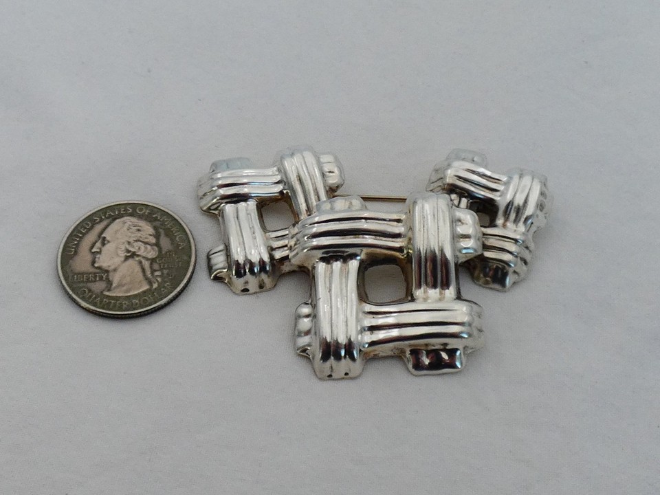 Estate Sterling Silver Awesome Taxco Mid-Century Brooch TC-23 | eBay