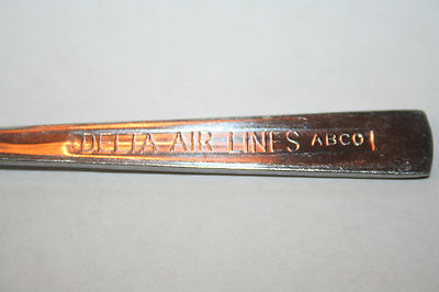 Vintage DELTA AIR LINES Airline Spoon Teaspoon 5 5/8" ABCO | eBay
