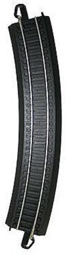 Bachmann 18 Inch Radius Curved Track Ho Snap-Fit Ez Single Piece by ...