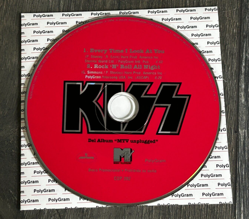 KISS CD Every Time I Look At You Rock Roll All Night PROMO MTV ...