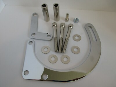 CHEVY LOW MOUNT ALTERNATOR BRACKET SET WITH SWP sbc 283 327 350 383 ...