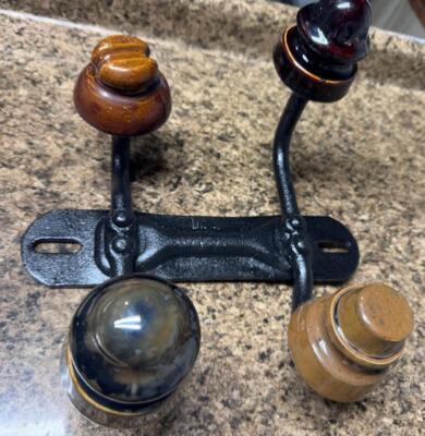 Vintage Telephone Telegraph 4 Way Bracket With 4 Ceramic /Porcelain ...