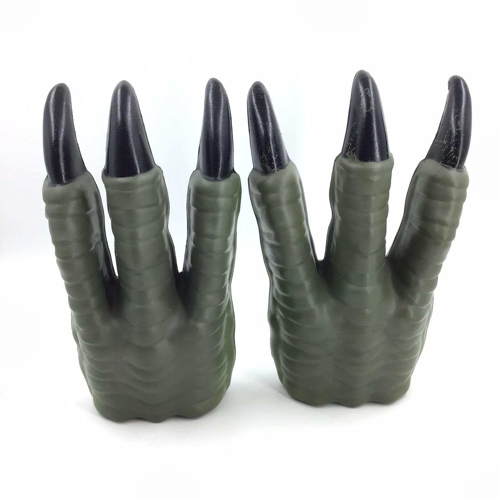 Jurassic World JW Velociraptor Raptor Green Costume Claws Feet Hands ...