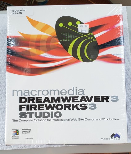 Macromedia Dreamweaver 3 Fireworks 3 Studio (New) | eBay