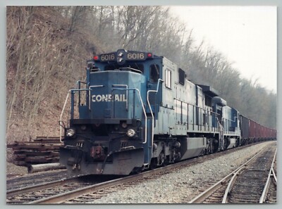 Railroad Photo - Conrail #6016 Diesel Locomotive 1999 Freight Train | eBay