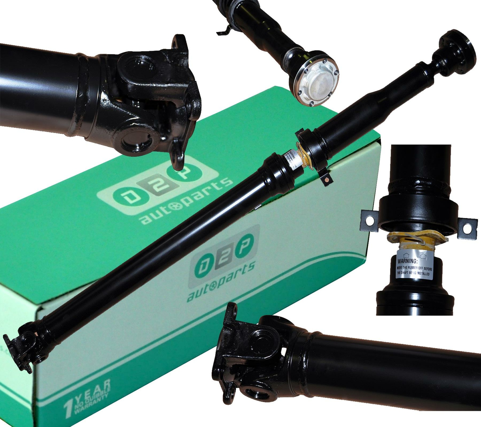 LAND ROVER DISCOVERY 3 & 4 NEW FULL REAR PROPSHAFT & CENTRE BEARING ...