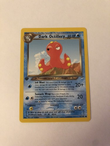 012PK062f - Dark Octillery - 62/105 - Neo Destiny - Common - 1st Ed | eBay