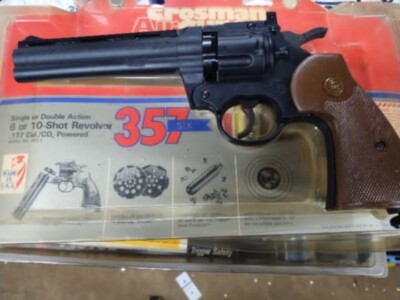 Crosman Air Gun 6 or 10 Shot Revoler 357 .177 Caliber CO2 Powered | eBay