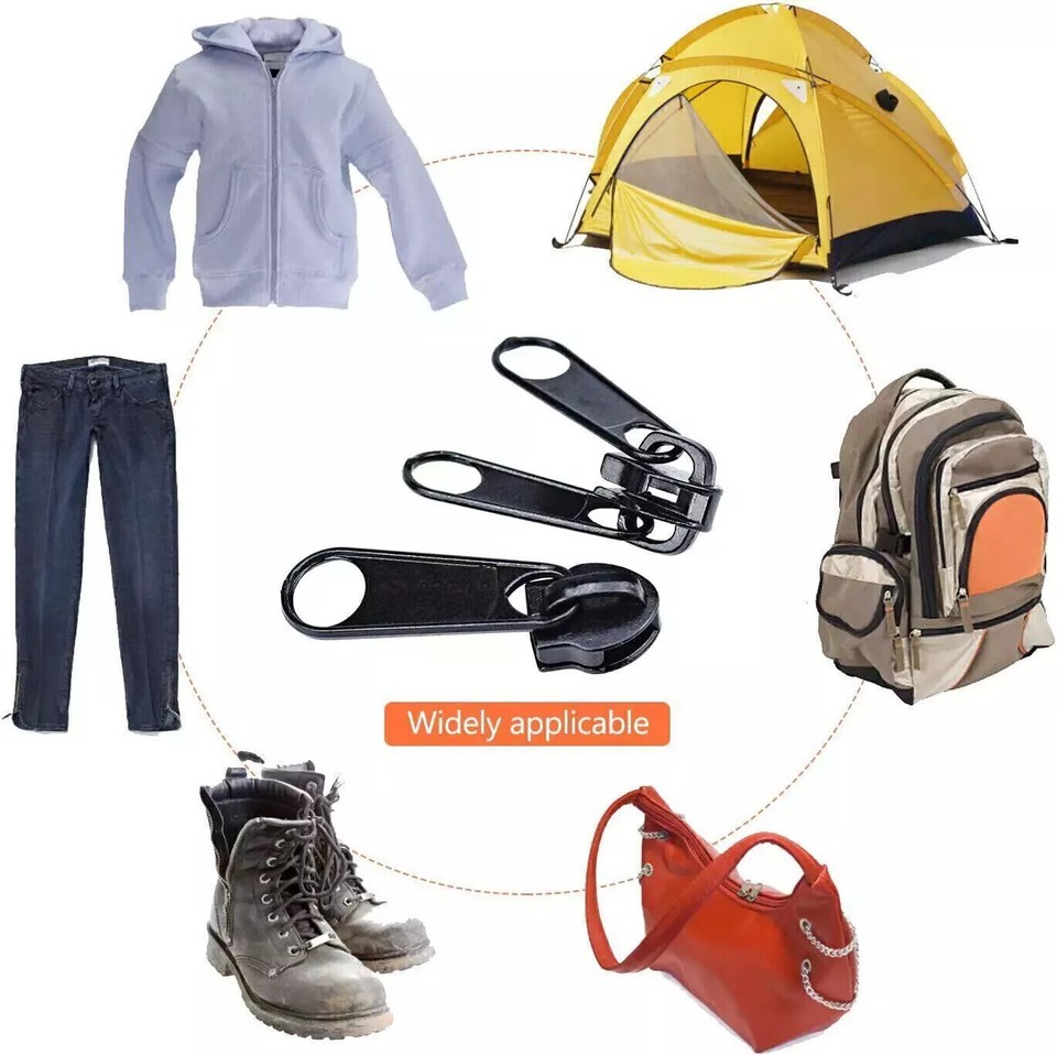 85pcs Fix Zipper Replacement Metal Quickly Instant Repair Kit Zip ...