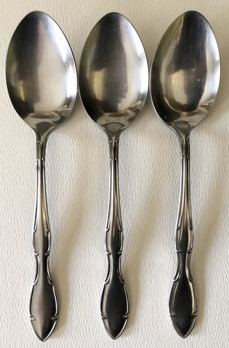 Continental CSS13 Stainless Steel Flatware Oval Soup Spoon Spoons x3 ...