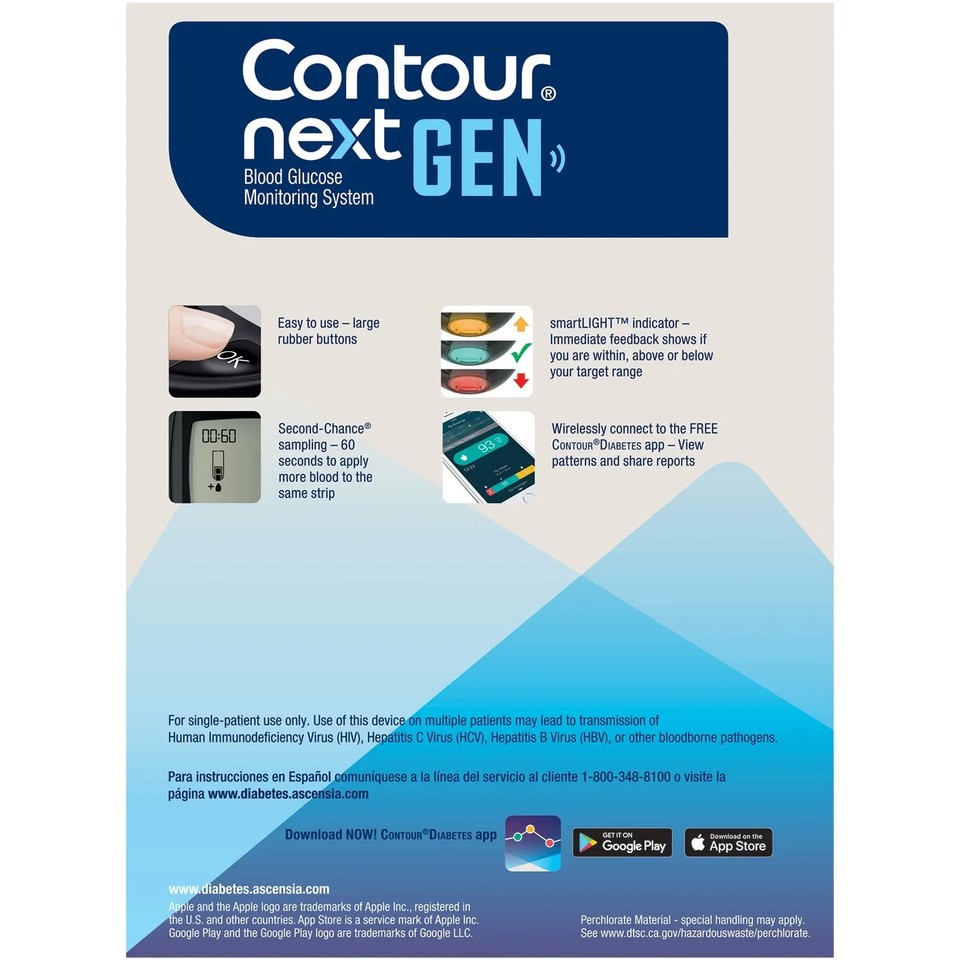 CONTOUR NEXT GEN Blood Glucose Monitoring System – All-In-One Kit | eBay