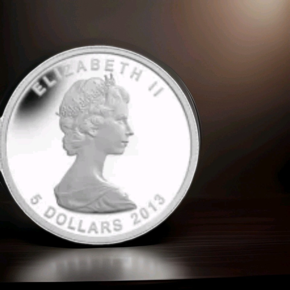 2013 Canada $5 1 Oz 99.99% Pure Silver Coin-25th Anniv. of the Silver ...
