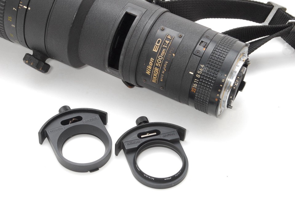 🎦【 Exc+5 in Trunk 】Nikon Ai-s Nikkor 500mm f/4 P ED MF Lens w/Hood From ...