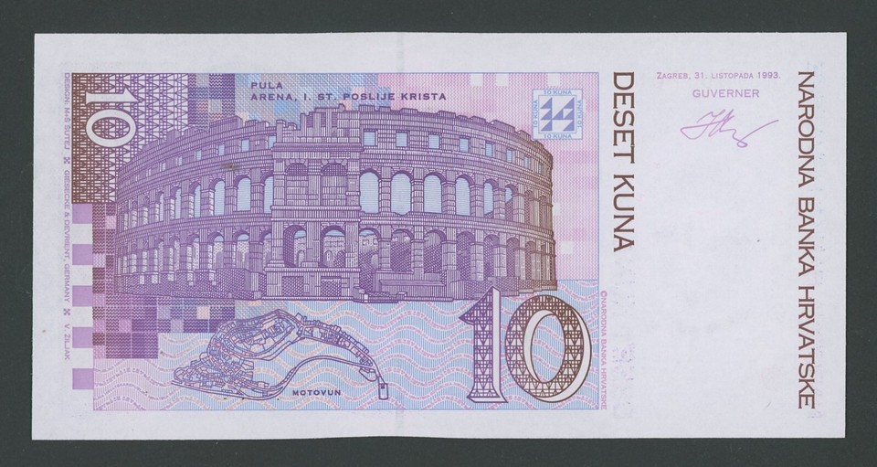 🔴CROATIA 10 Kuna 1993 UNC P29 Very rare today!🔴FREE SHIPPING! | eBay