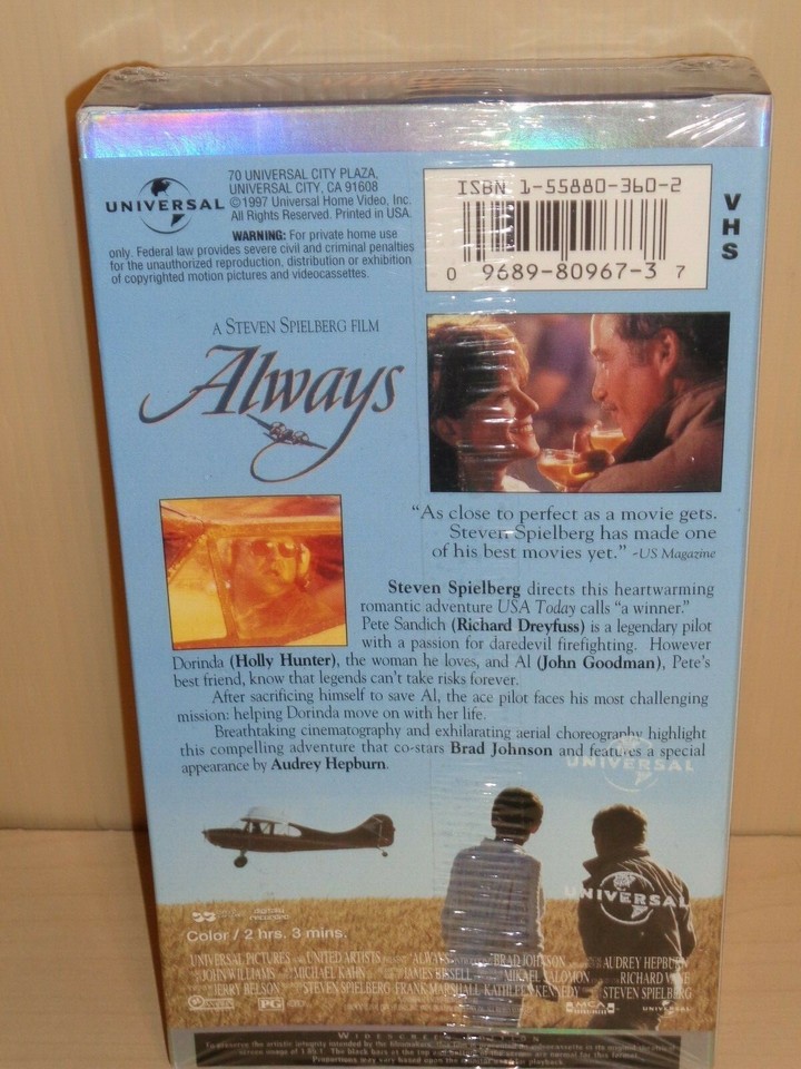 Always (VHS, 1997, Widescreen) - New & Sealed! 96898096737 | eBay