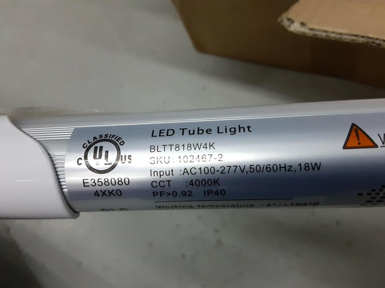 New box of 25 - T8 4FT LED Tube Light Bulbs 18W G13 Bi-Pin 4000K AC110 ...