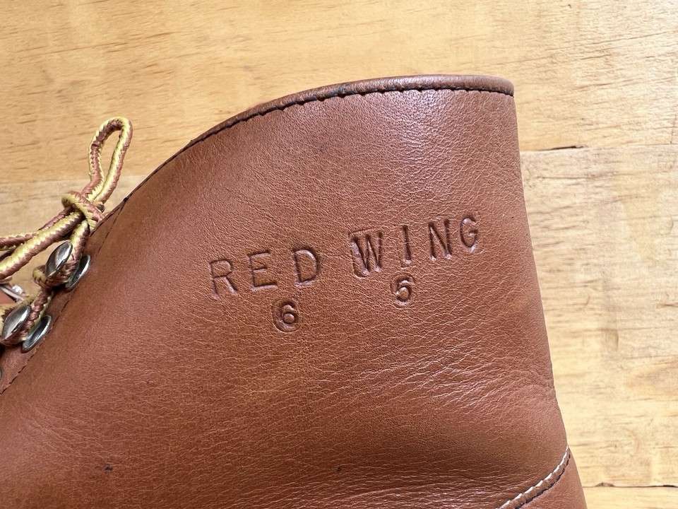 Vintage RED WING Men's Brogan's Utility 2126 6" Plain Toe Work Boots ...