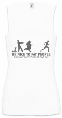 Be Nice To Fat People II Women Tank Top Fun Chubby Pride fat large ...
