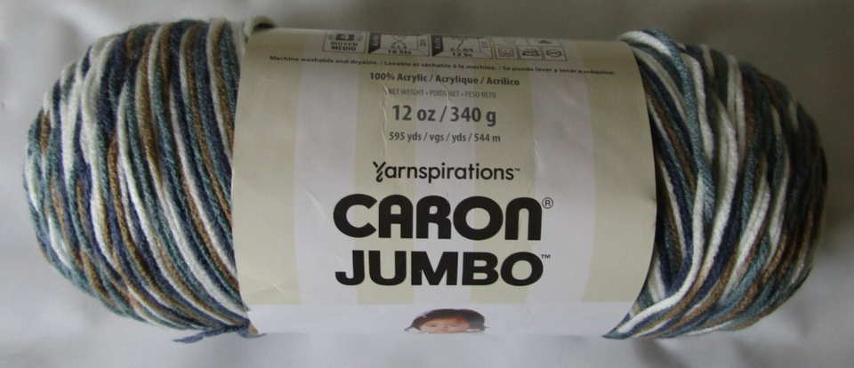 Caron Jumbo 100% Acrylic Yarn - Country Basket - 595 Yards - 12oz. - #4 ...