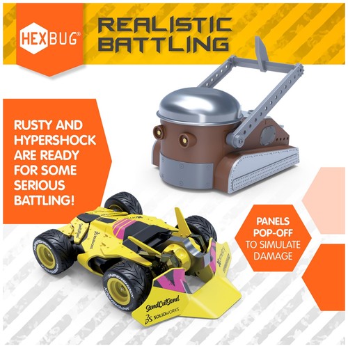 BattleBots Rivals 6.0 Rusty and Hypershock, Remote Control Robot Toys ...
