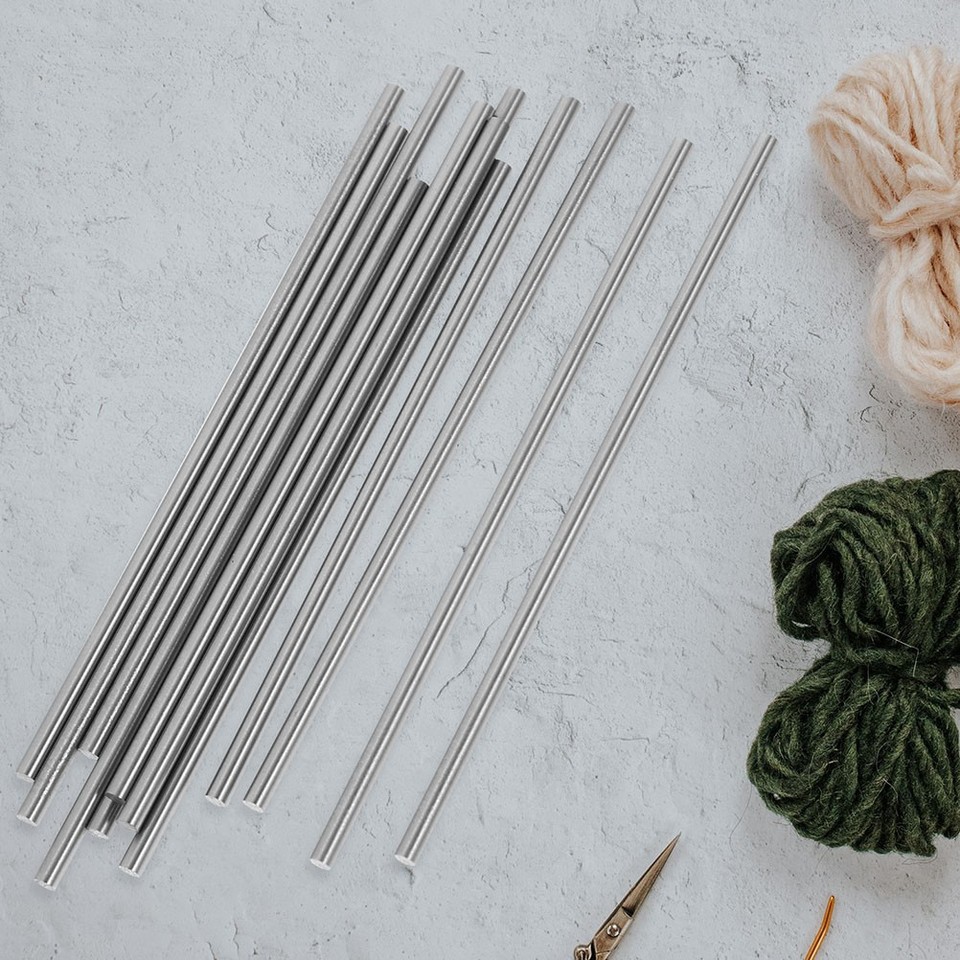 20 Pcs Steel Rod Pins Metal Knitting Blocking Board Supplies Crochet ...