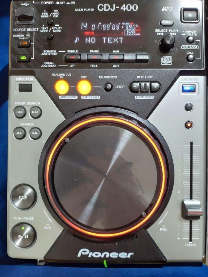 Pioneer DJ CDJ-400 Pair Digital CD Player DJ Turntable Tested/working ...