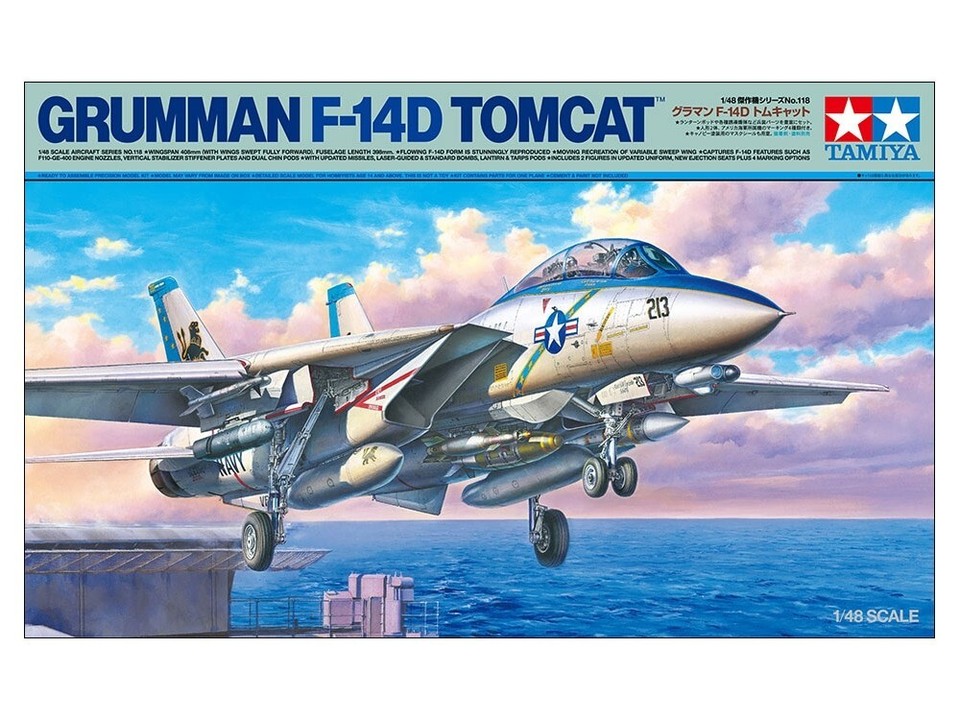 TAMIYA 1/48 No.118 Grumman F-14D Tomcat Model Kit 61118 | eBay