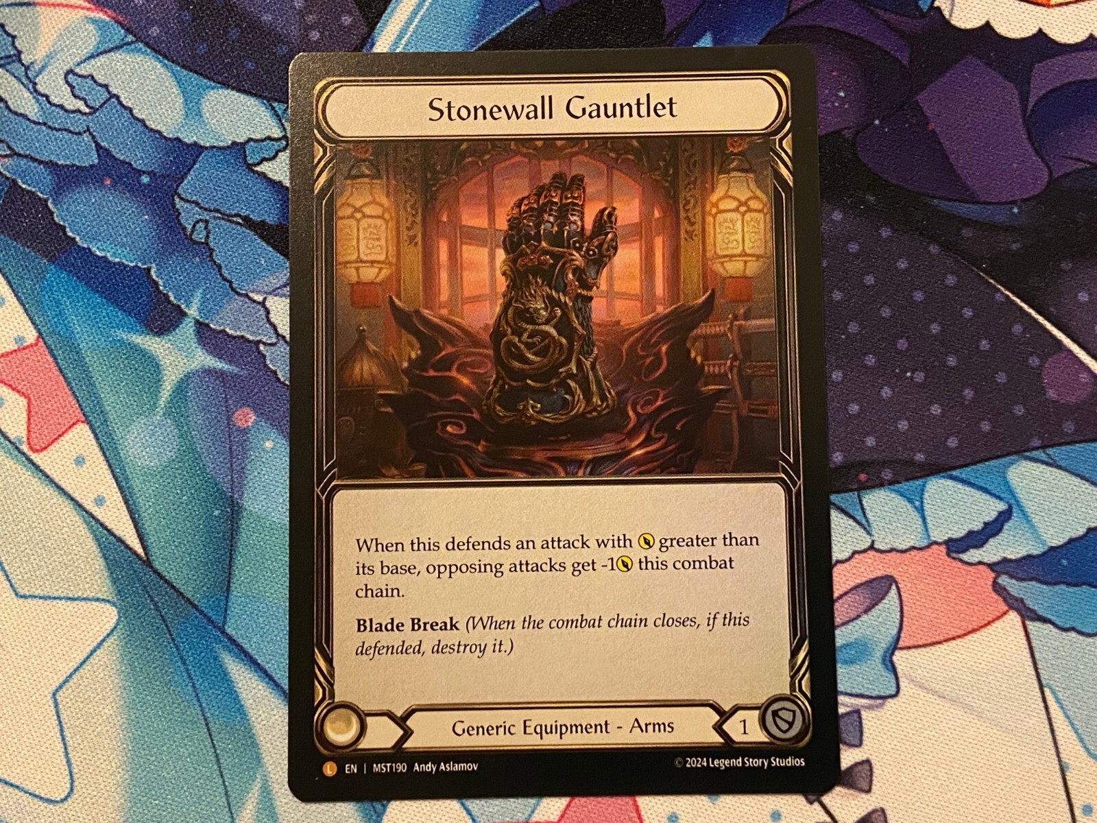 Stonewall Gauntlet Foil - MST190 - NM - FaB Flesh and Blood | eBay