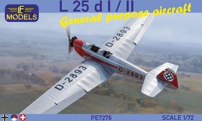 LF Models 1/72 Model Kit PE-7276 Klemm L 25d I / II General purpose ...