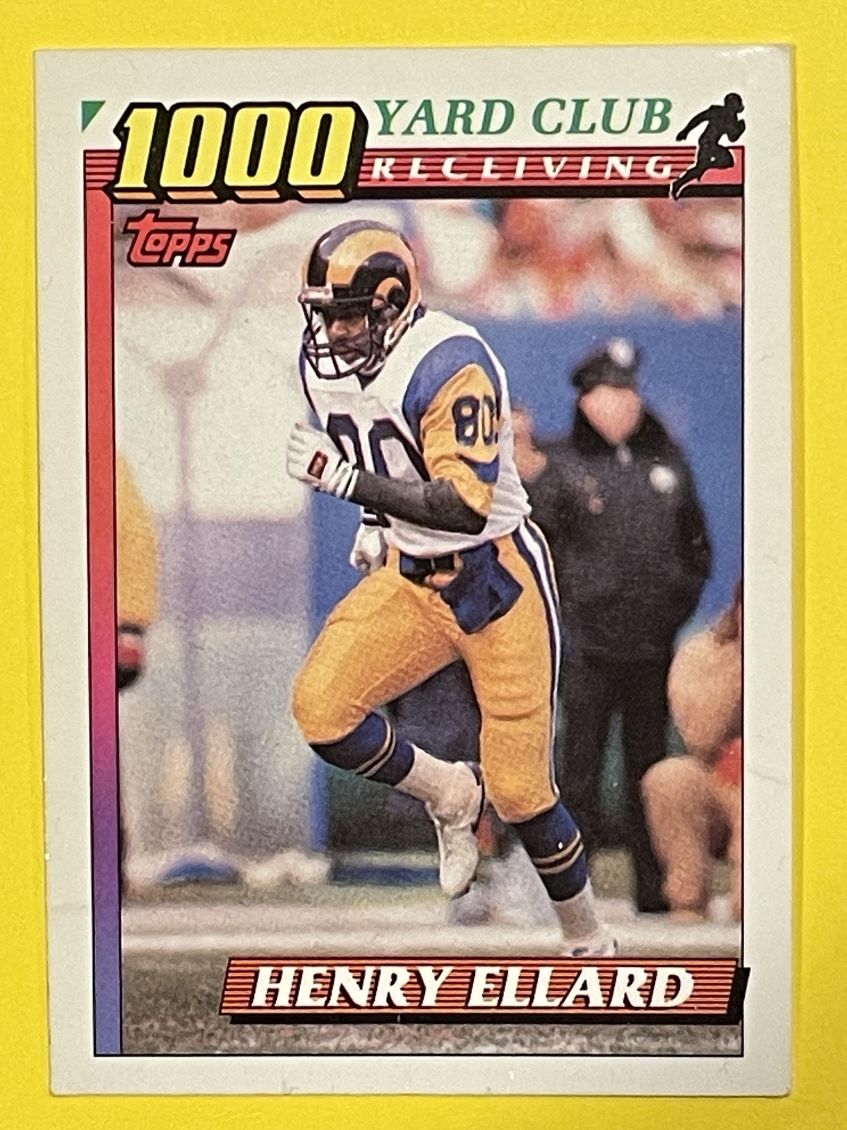Henry Ellard 1991 Topps 1,000-Yard Club Insert #4 Los Angeles Rams | eBay