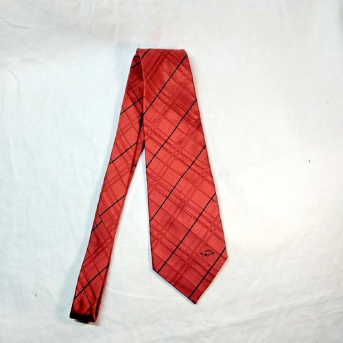 Arkansas Razorbacks 100% Silk Tie Red With Black Stripes Mens Small HOG ...