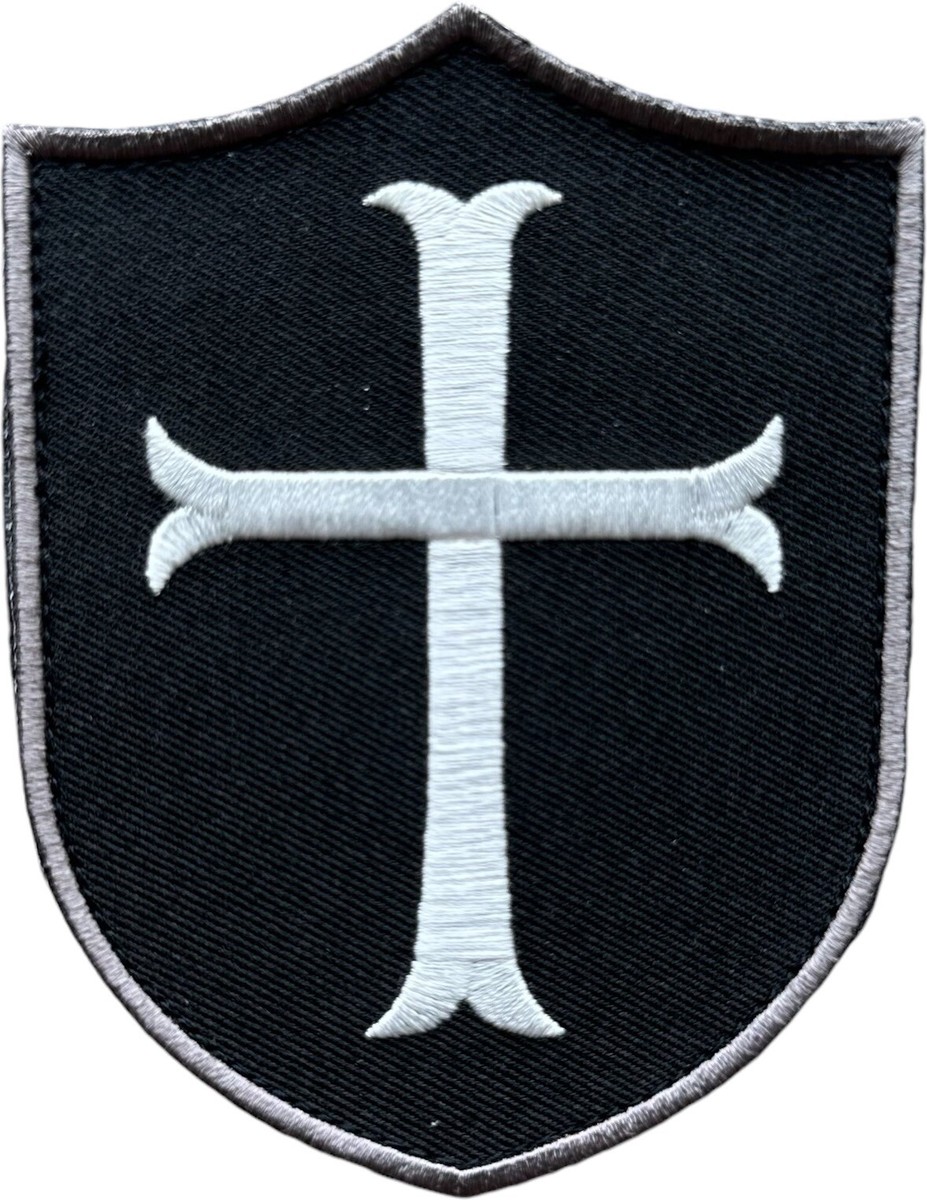 Black Templar Cross Templar Cross In 18kt White Gold