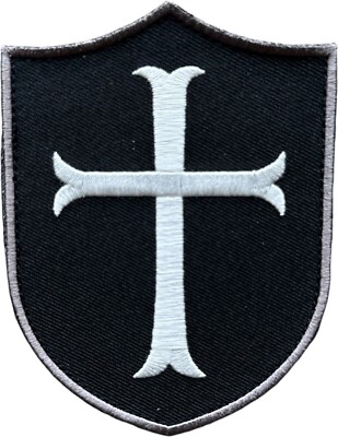 KNIGHTS TEMPLAR CRUSADER CROSS SHIELD SWAT TACTICAL HOOK MORALE PATCH ...