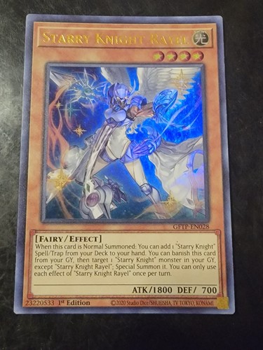 YuGioh Starry Night Rayel GFTP-EN028 Ultra Rare 1st Edition *BUY 2 GET ...