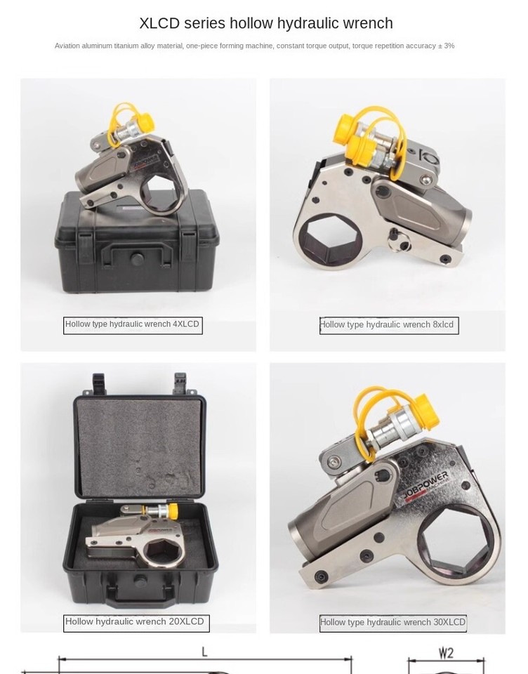 Hydraulic Spanner High Torque Heavy Duty Electric Small Drive Hollow ...