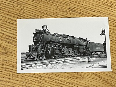 Santa Fe Railway Steam Engine Locomotive 3763 Vintage Photo ATSF | eBay