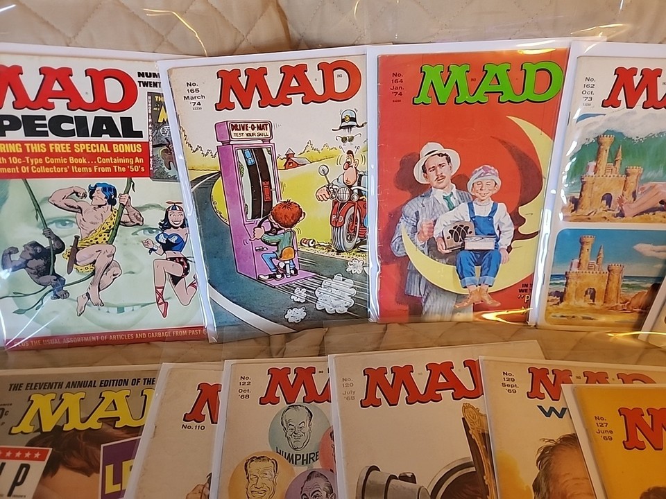 Lot of 16 vintage MAD Magazines | eBay
