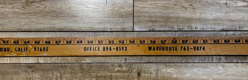 Antique Vintage Old 72" 6FT “EMERICK” Wood Wooden Measuring Stick ...