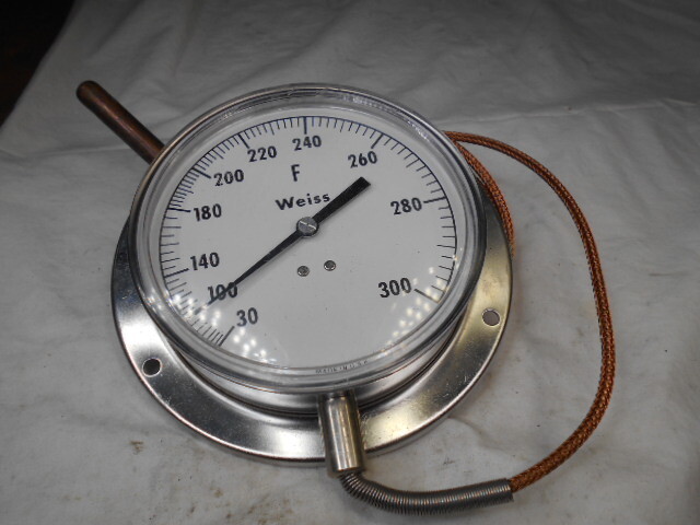 WEISS INSTRUMENTS Vapor Thermometer Kit 45BL3-5211 / 0-150 F & C / 15ft ...