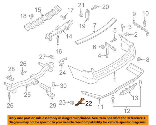 FORD OEM 18-22 Navigator Rear Bumper Bumper Components-Reflector ...