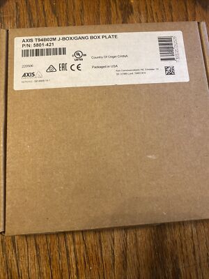Axis Communication T94B02M Junction Box / Gang Box Mount Plate - White ...