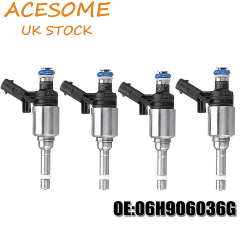 4X FUEL INJECTORS FOR VW AUDI SKODA SEAT 2.0 TSI TFSI 06H906036G ...