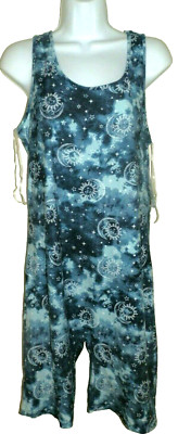 New Juniors Large 11-13 Bike Unitard Blue Sun Moon Stars Sky No ...